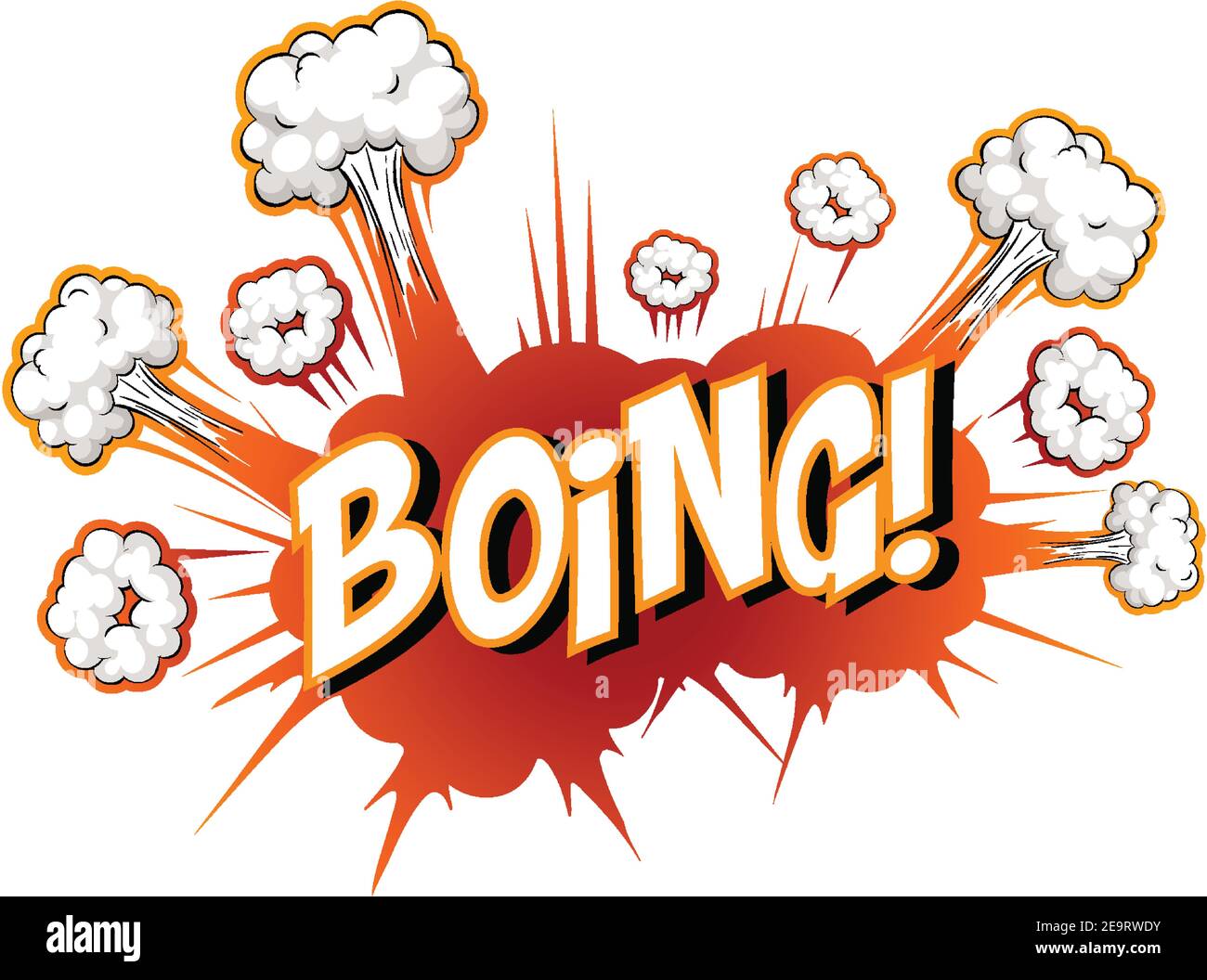 Comic speech bubble with boing text illustration Stock Vector Image ...