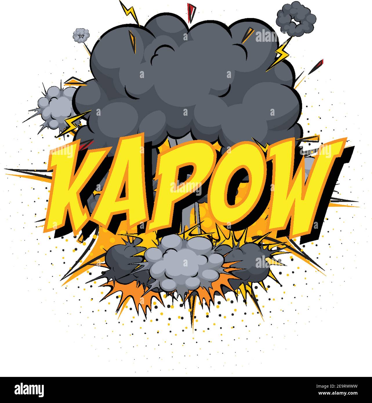 Cartoon kapow Cut Out Stock Images & Pictures - Alamy
