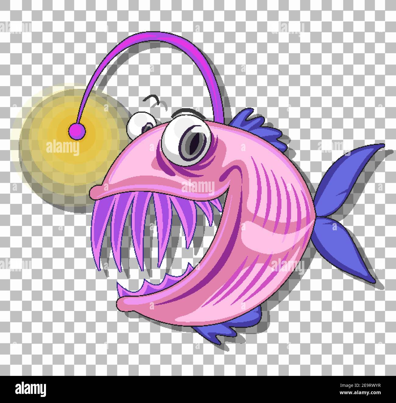 Anglerfish Cartoon Character Stock Vector Images - Alamy