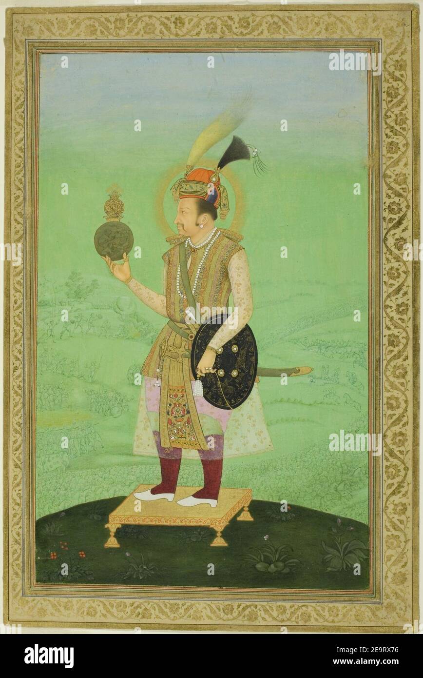 Mughal - Portrait of Emperor Jahangir Stock Photo - Alamy