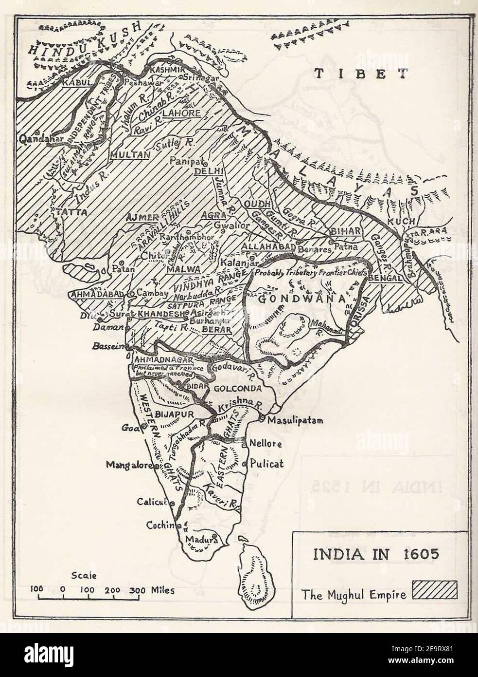 Mughal Dynasty Map