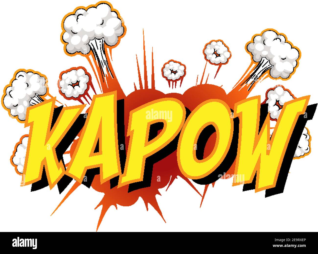 Comic speech bubble with kapow text illustration Stock Vector Image ...