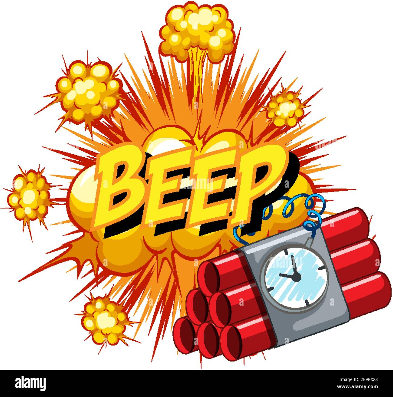 Comic speech bubble with beep text illustration Stock Vector Image ...