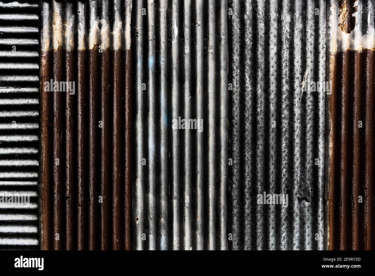 old rusty zinc sheet wall texture pattern for background Stock Photo ...