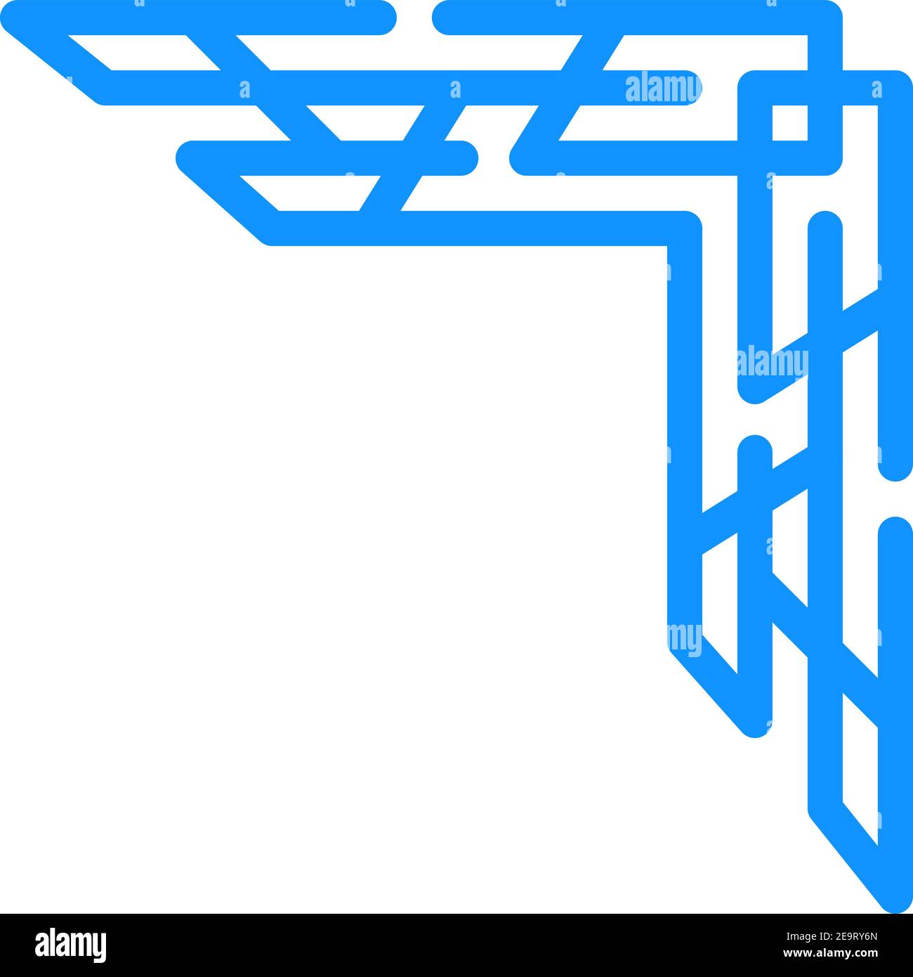 decorative corner color icon vector illustration flat Stock Vector ...