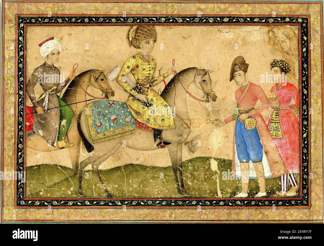 Muhammad Zaman prince 1670 Stock Photo - Alamy