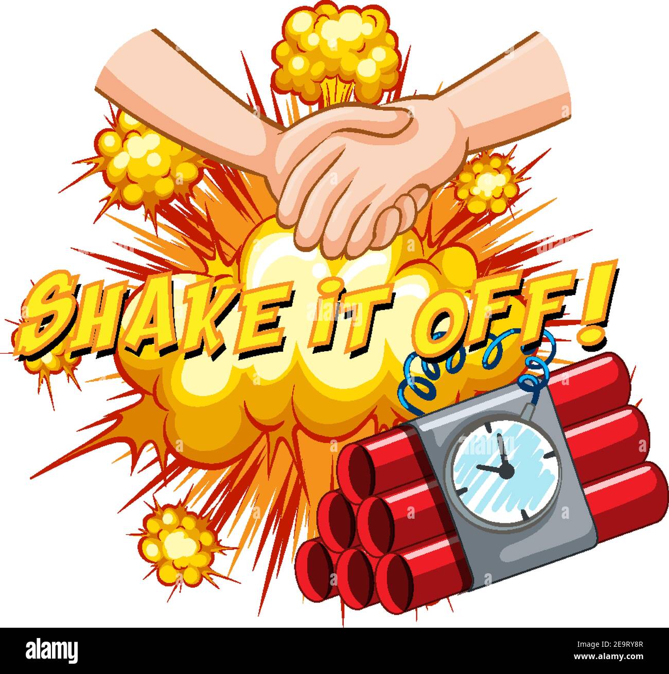 Comic speech bubble with shake it off text illustration Stock Vector ...