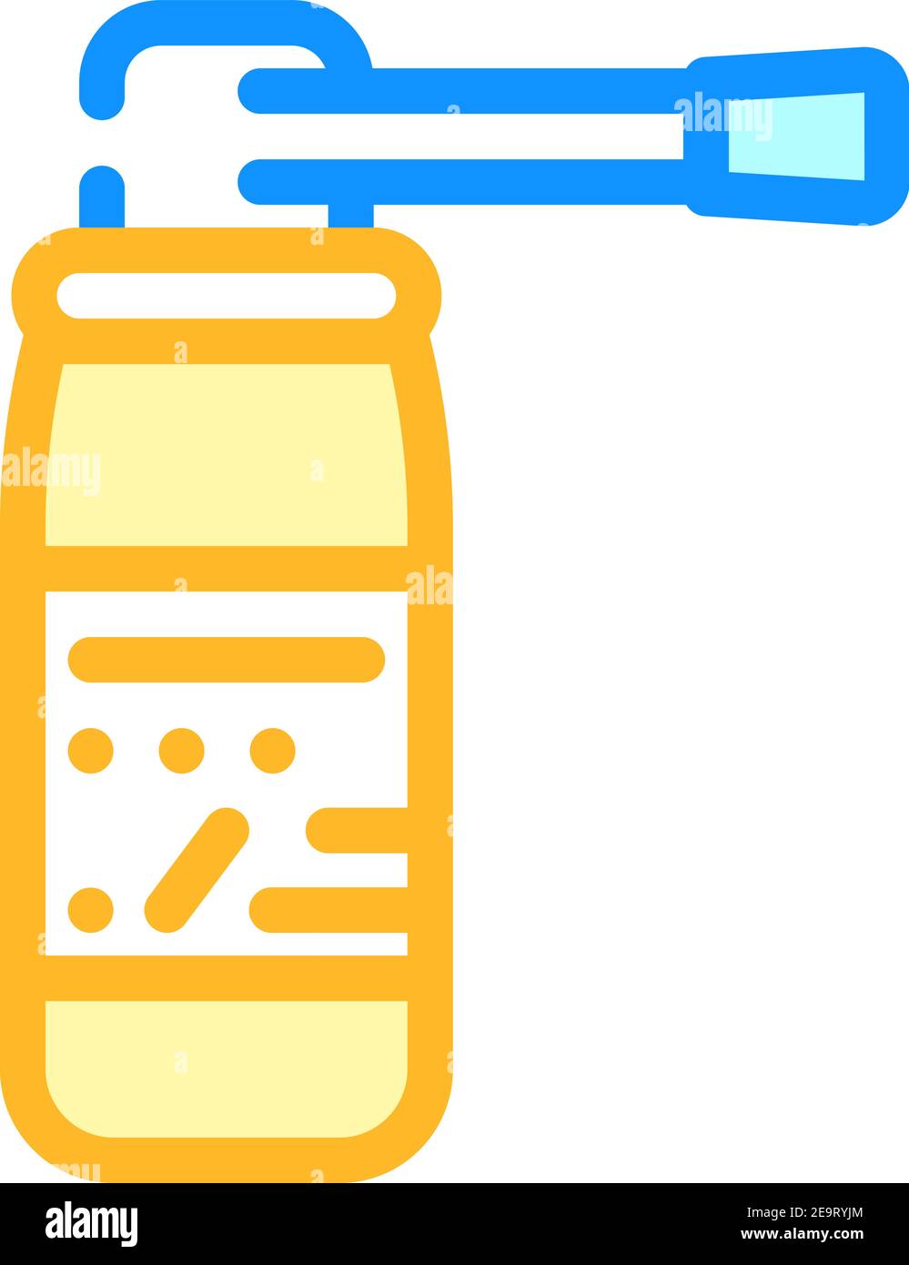 spray medicaments color icon vector illustration flat Stock Vector ...