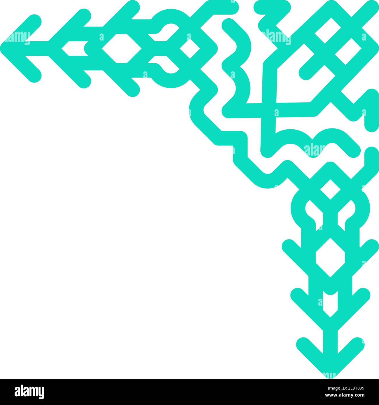 mirror decoration corner color icon vector illustration Stock Vector ...