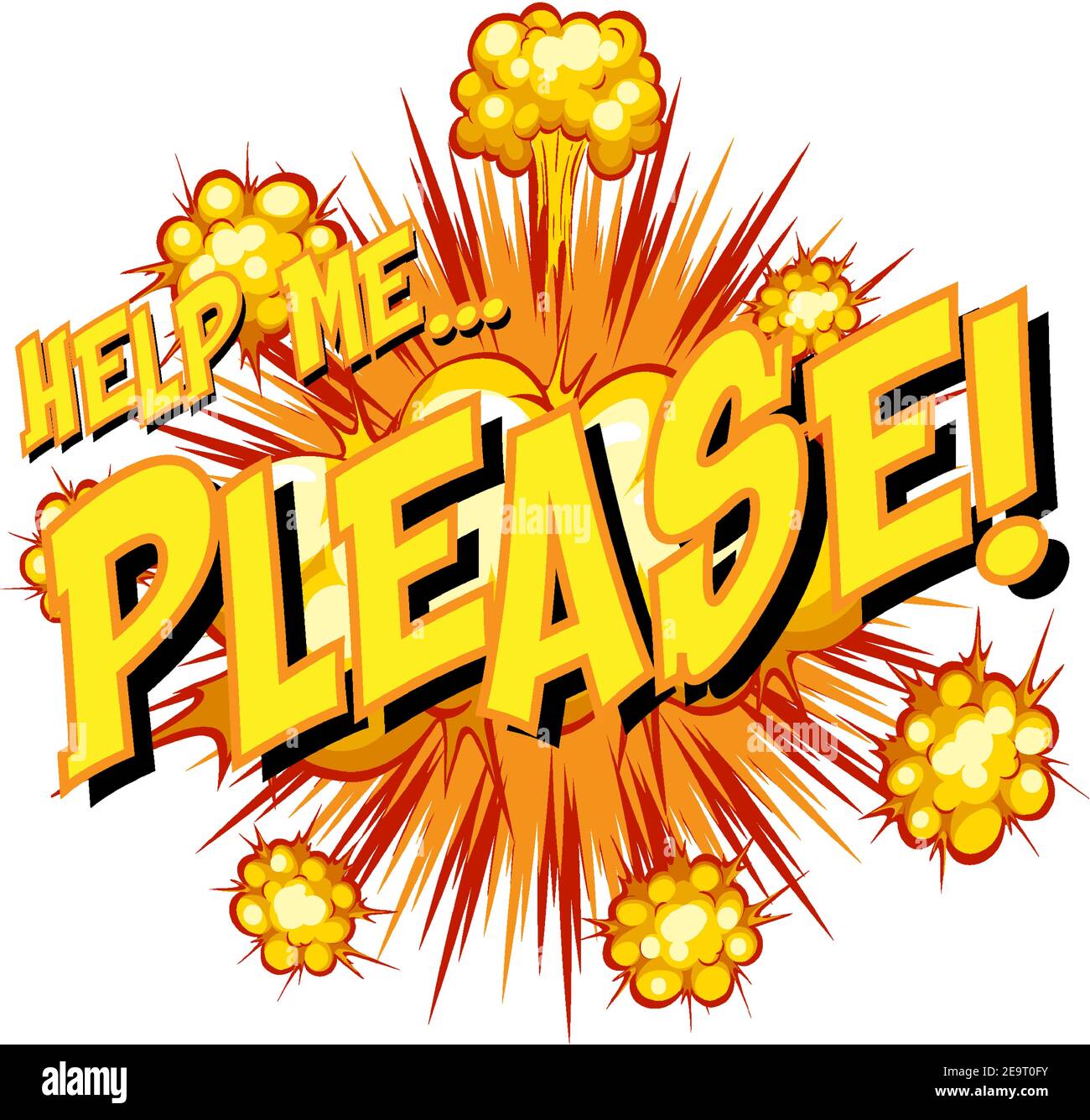 Comical help Stock Vector Images - Alamy