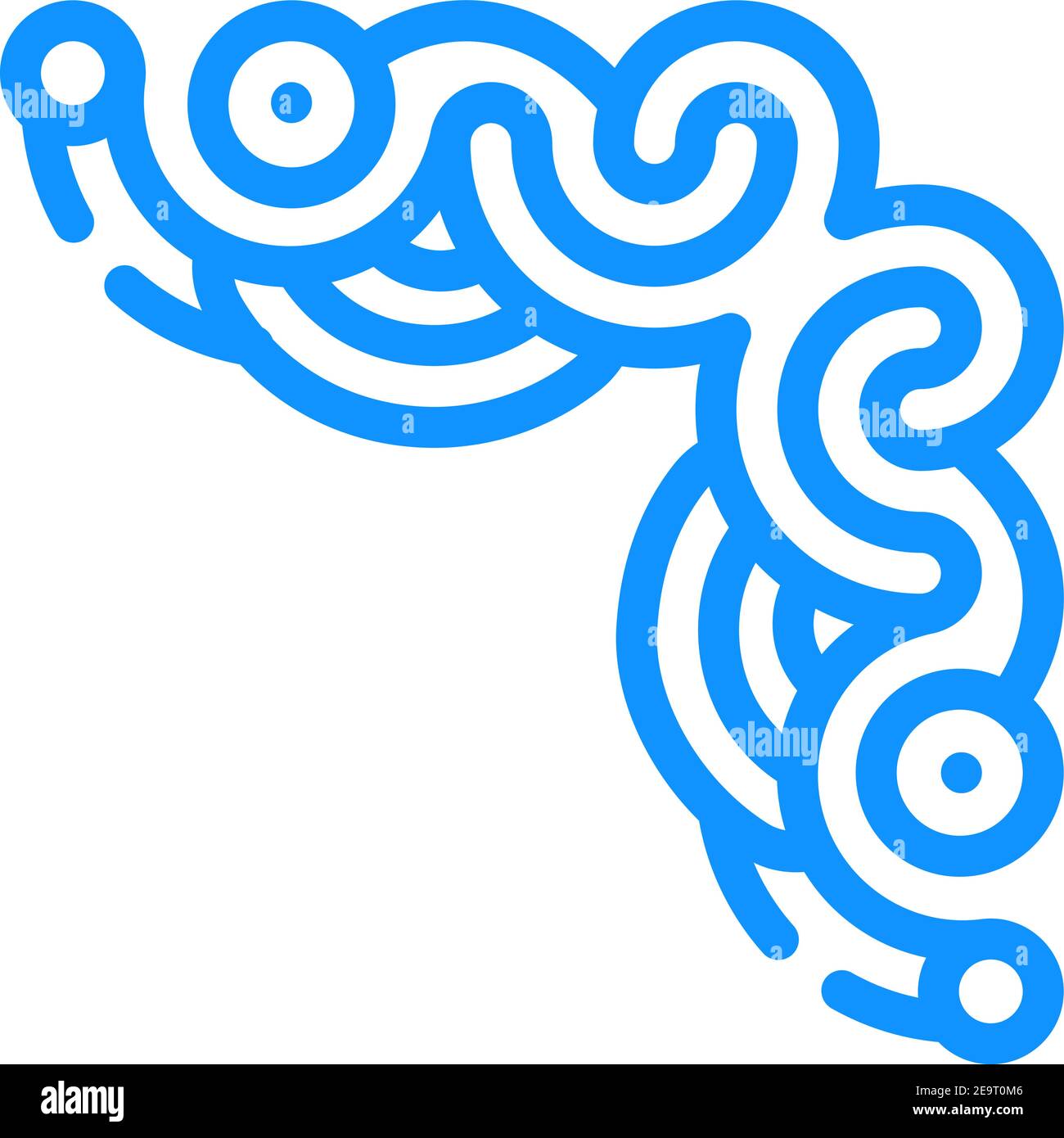 curly corner color icon vector illustration flat Stock Vector Image ...