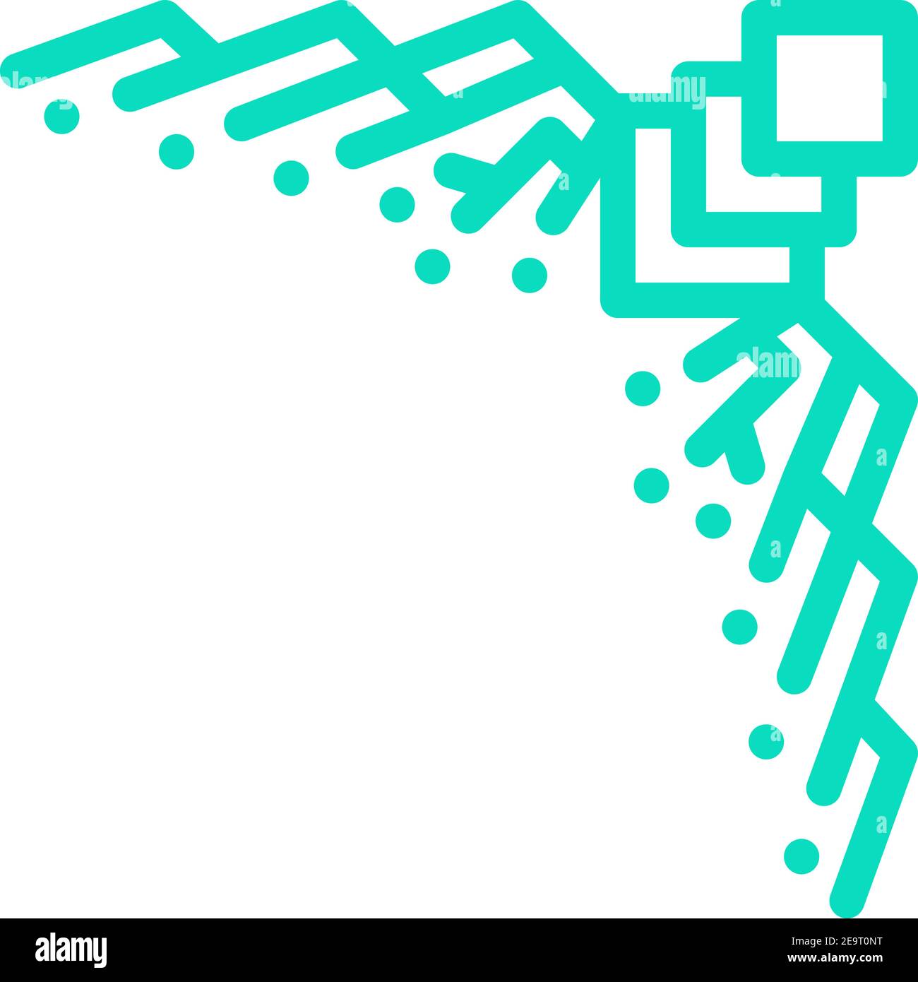 card decoration corner color icon vector illustration Stock Vector ...