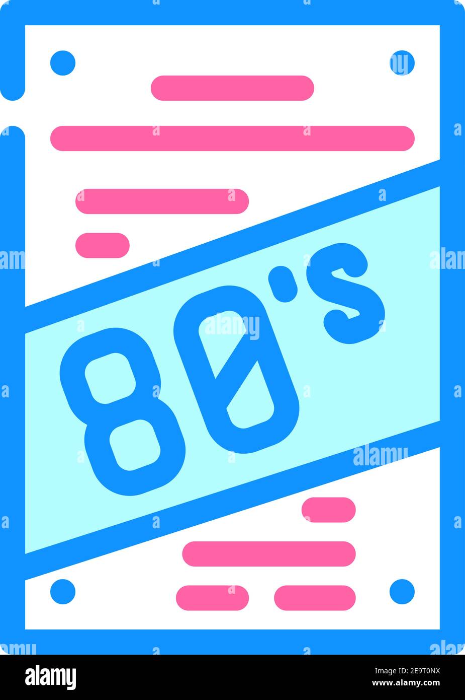 Poster disco 80s color Cut Out Stock Images & Pictures - Alamy