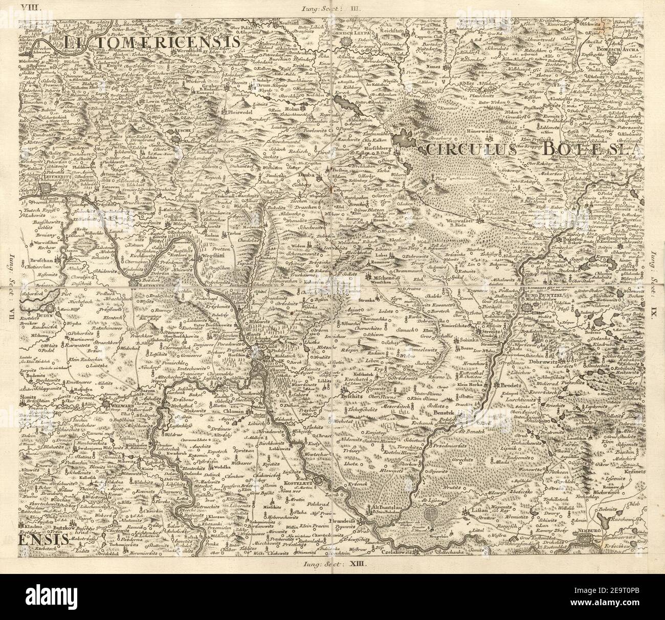 Mullerova mapa Cech 08 Stock Photo - Alamy