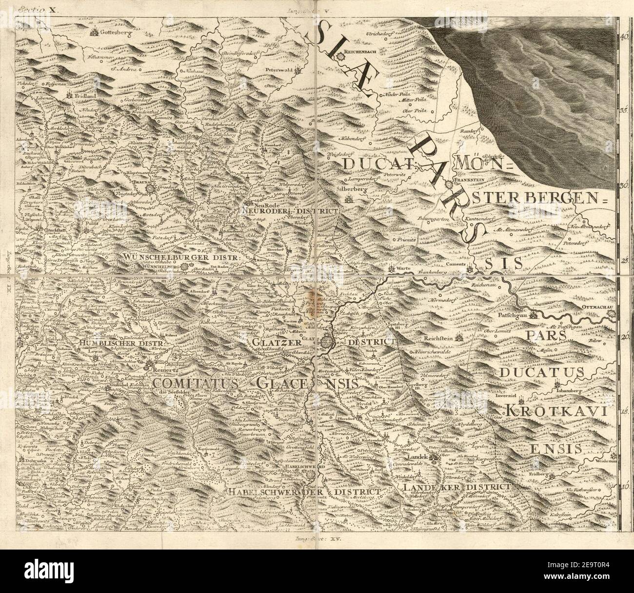 Mullerova mapa Cech 10 Stock Photo - Alamy