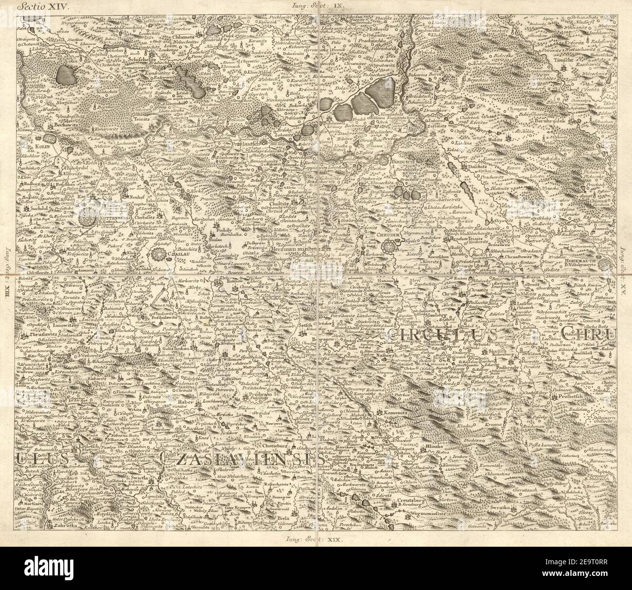 Mullerova mapa Cech 14 Stock Photo - Alamy