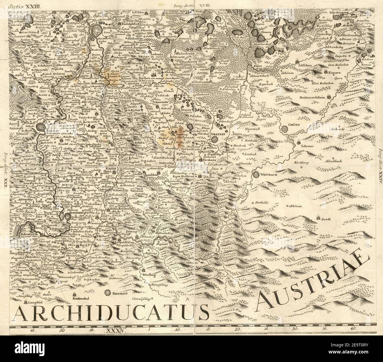 Mullerova mapa Cech 23 Stock Photo - Alamy