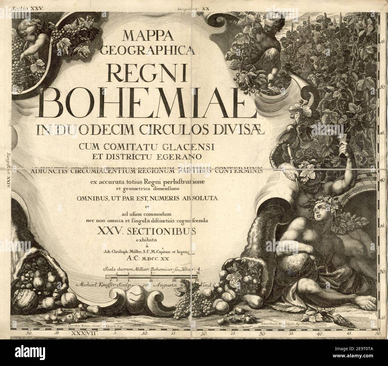 Mullerova mapa Cech 25 Stock Photo - Alamy