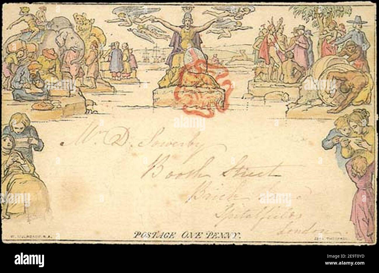 Mulready envelope hi-res stock photography and images - Alamy