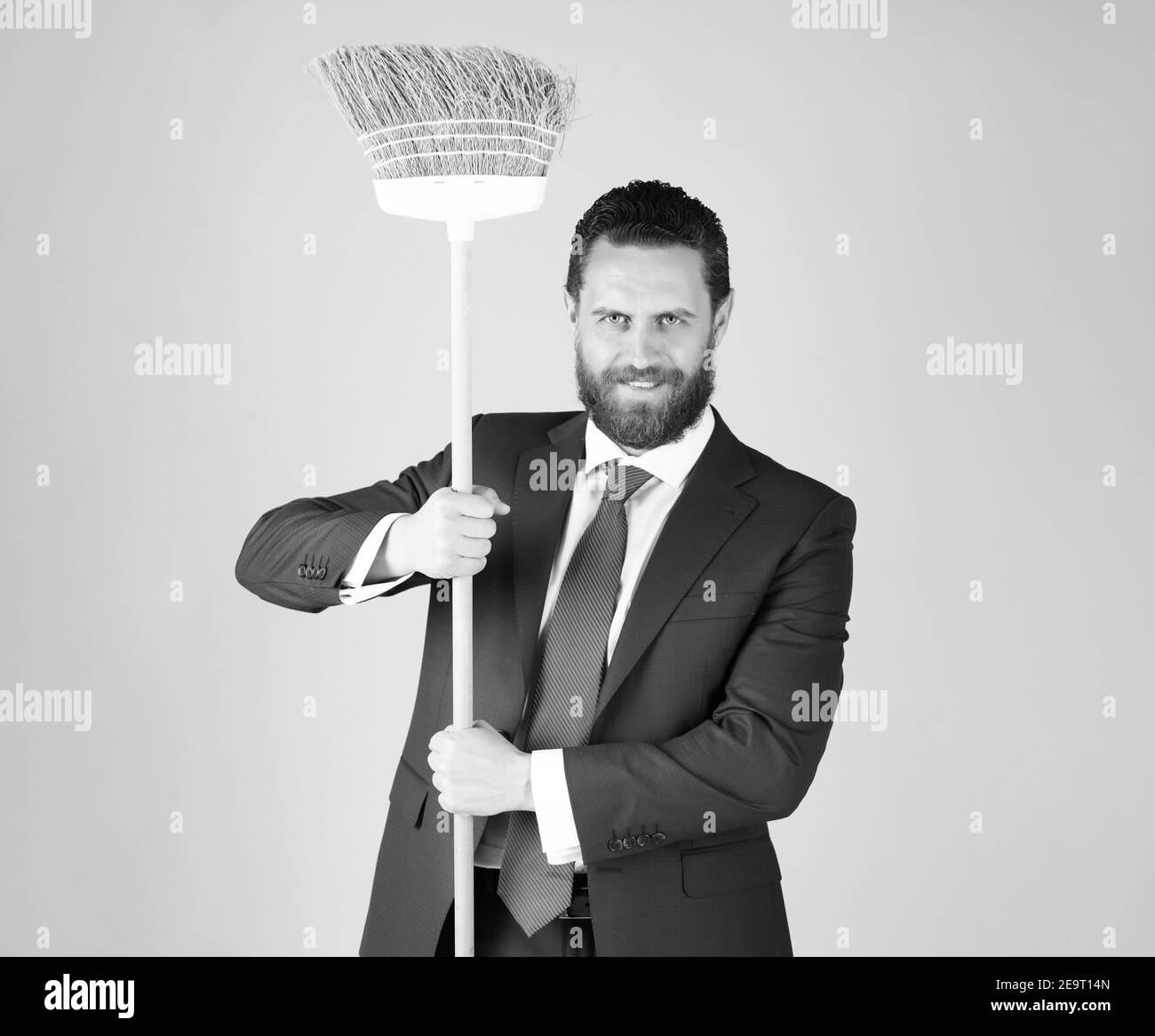 Broom Black and White Stock Photos & Images - Alamy