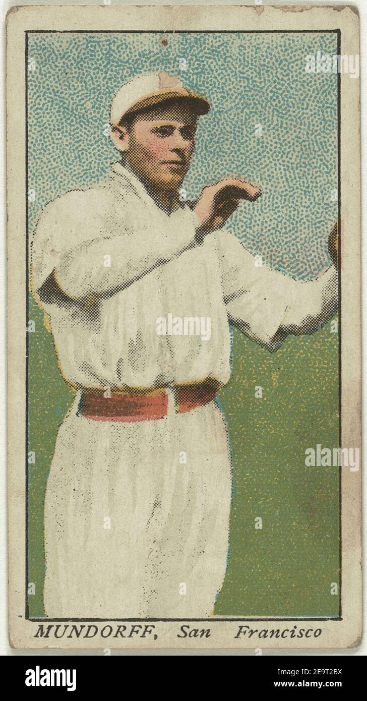 Mundorff, San Francisco Team, baseball card portrait Stock Photo - Alamy