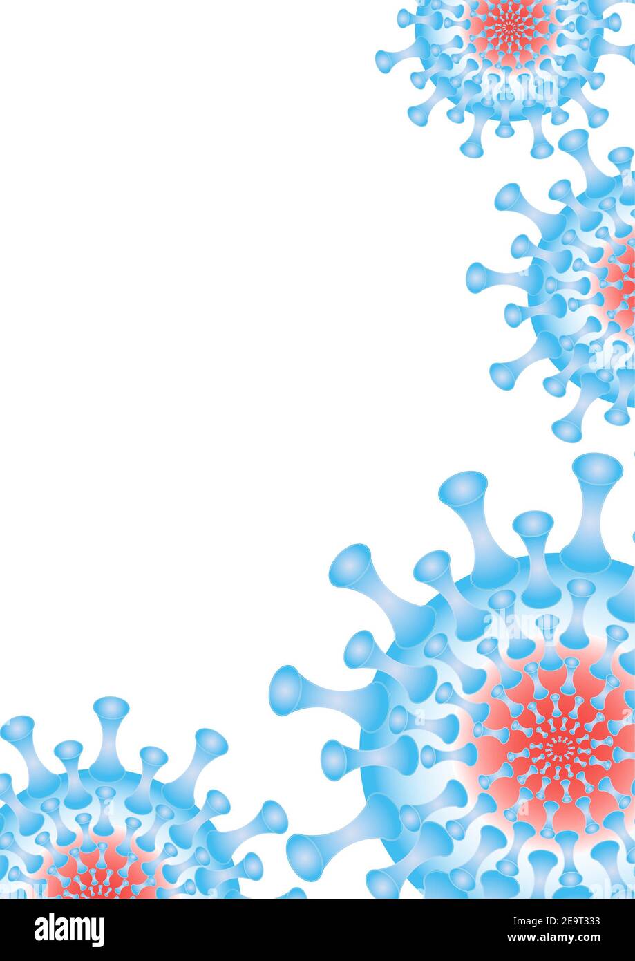 Coronavirus - isolate on a white background, format A4. Cover for a ...