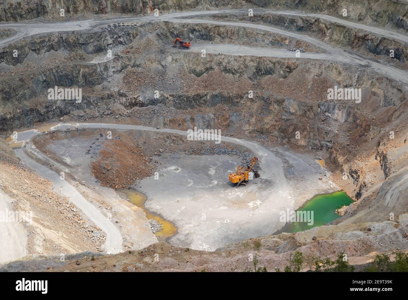 Picture of copper minnie pit in Rosia Poieni,Romania Stock Photo - Alamy
