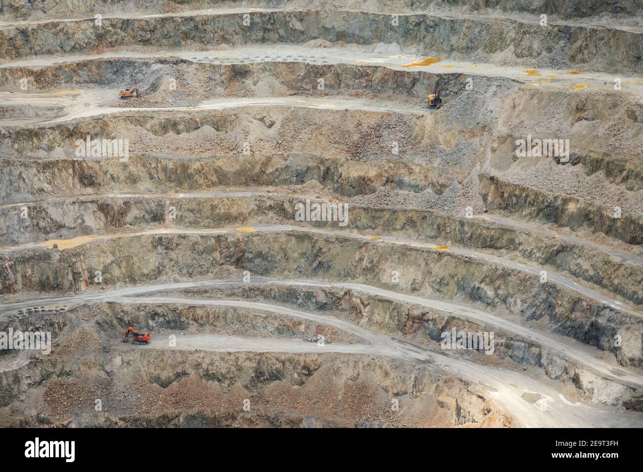 Picture of copper minnie pit in Rosia Poieni,Romania Stock Photo - Alamy