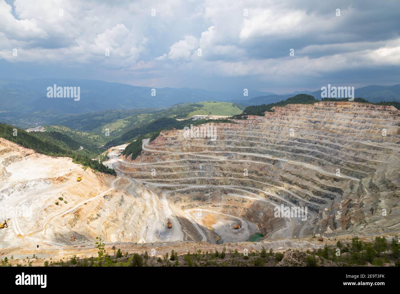 Picture of copper minnie pit in Rosia Poieni,Romania Stock Photo - Alamy