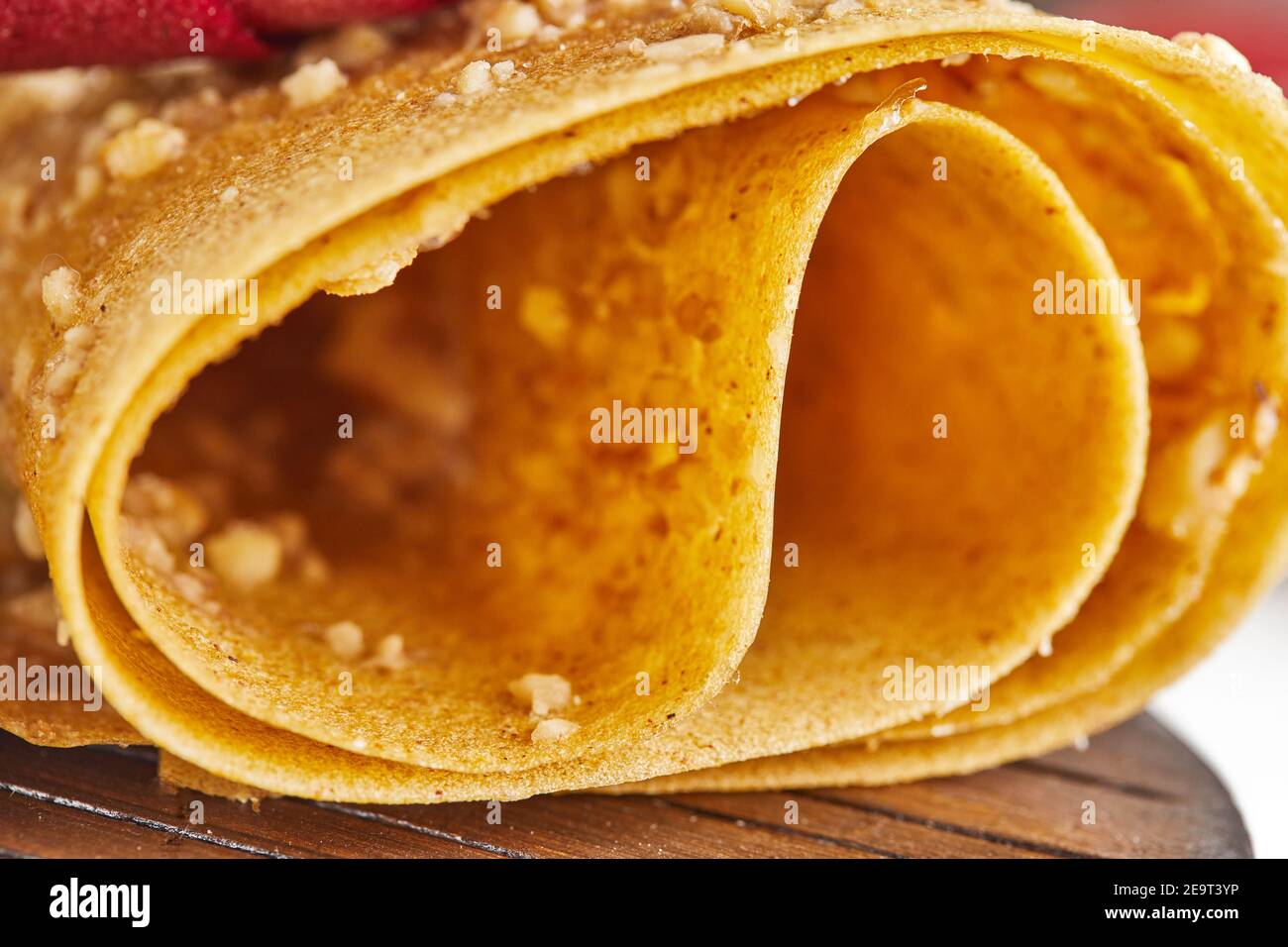 Background texture from sweet pastille made from pure fruits in rolls ...