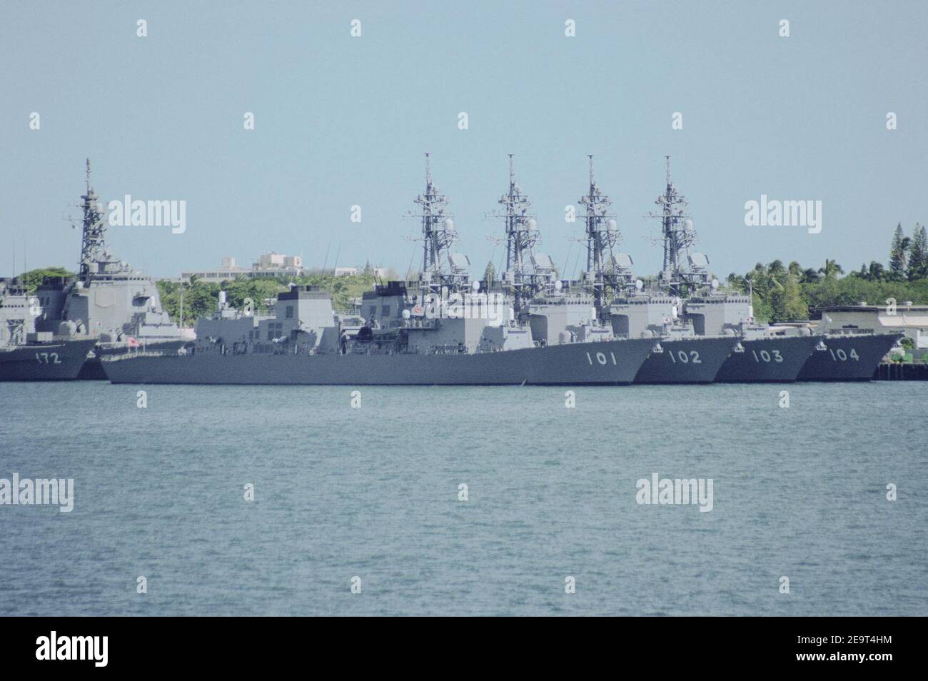 Murasame class destroyers in Pearl Harbor Stock Photo - Alamy