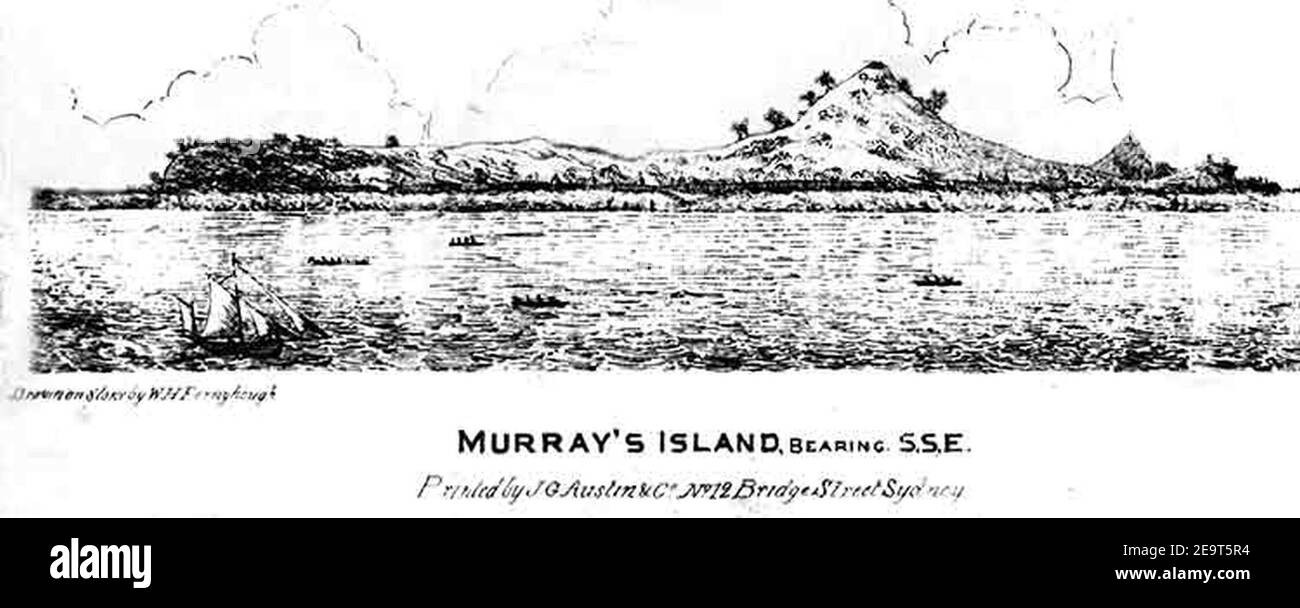 Murray's Island (Mer), bearing SSE Stock Photo - Alamy