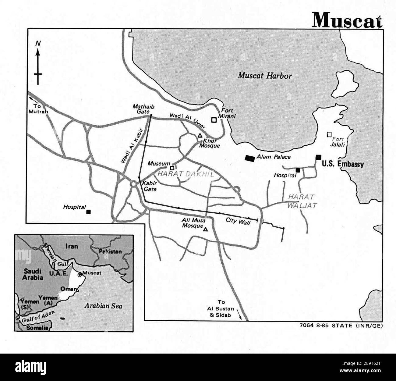 Muscat map old Stock Photo - Alamy