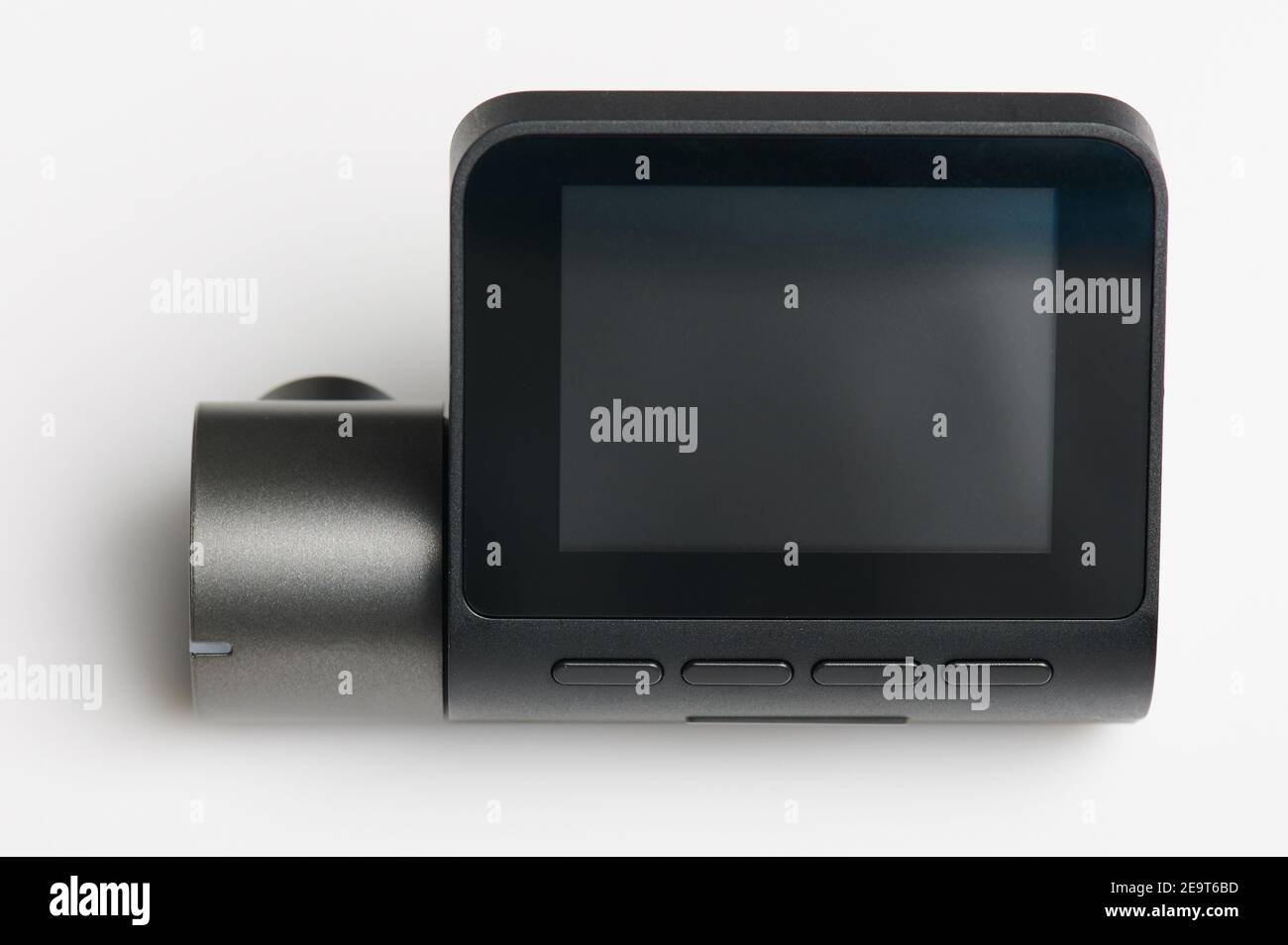 Dash camera with big screen isolated on white studio background Stock ...