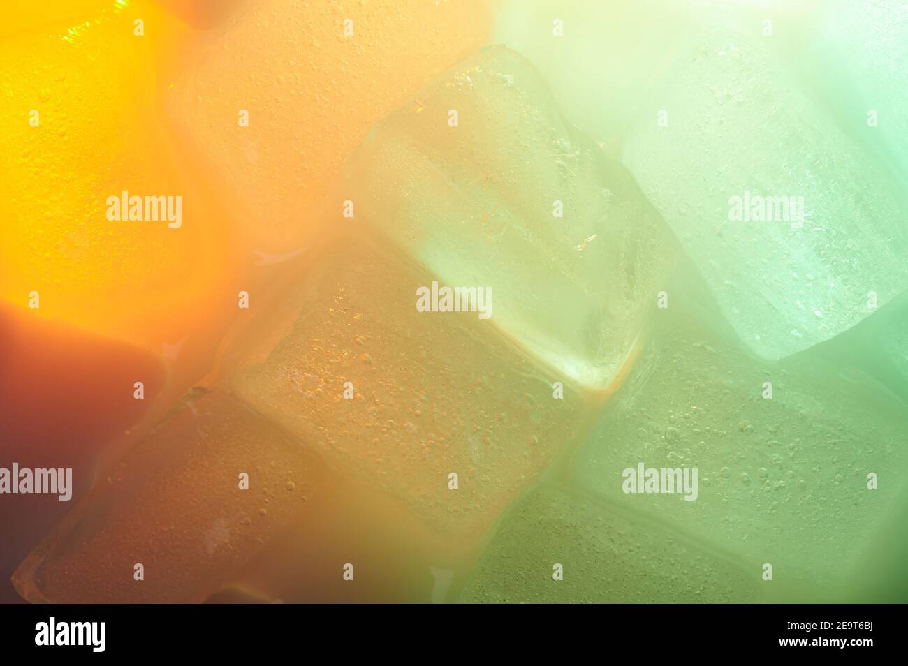 Colorful melted ice background. Icy pattern of cubes Stock Photo - Alamy