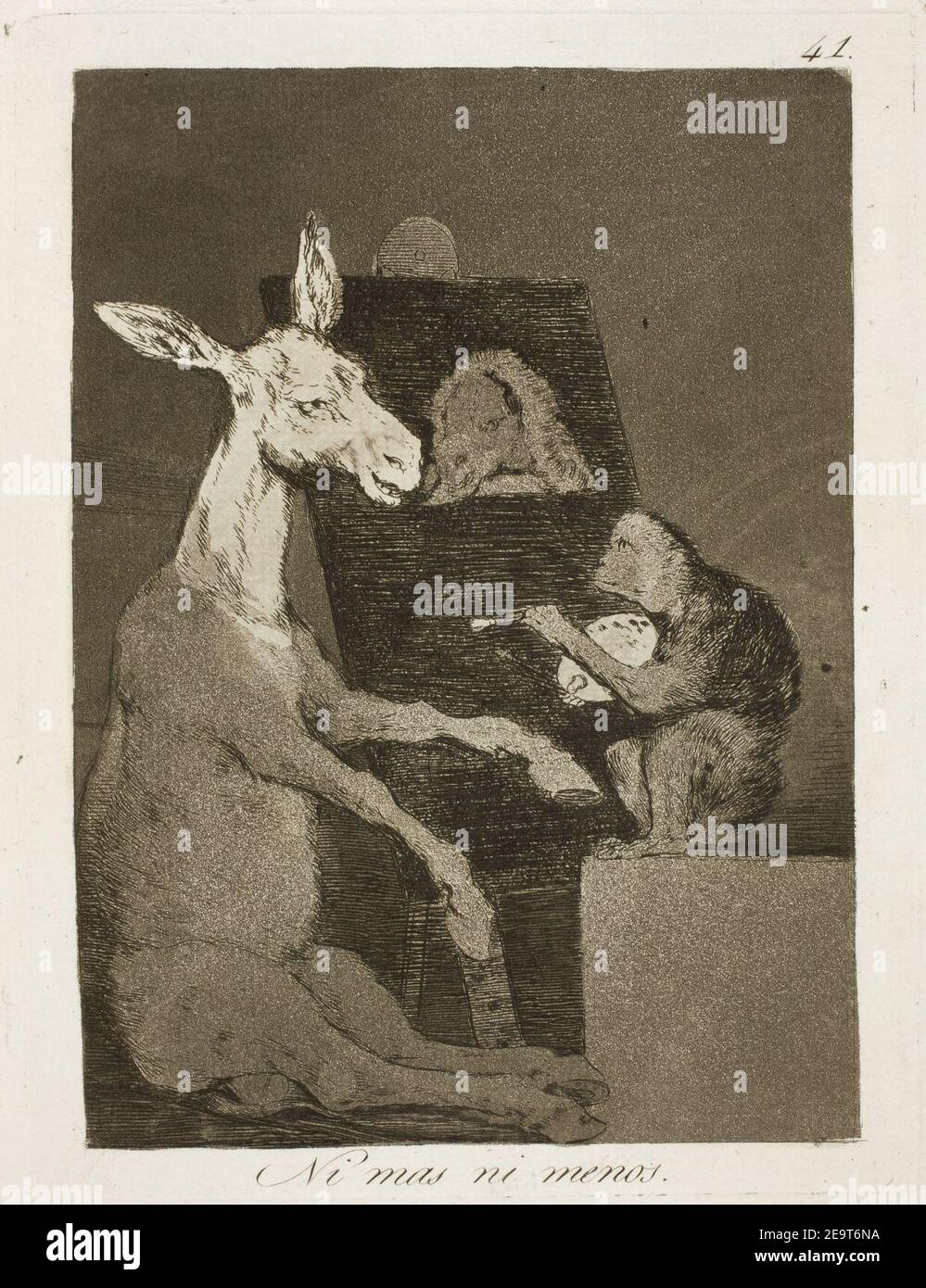 Goya - Caprichos - No. 41 - Ni mas ni menos Stock Photo - Alamy