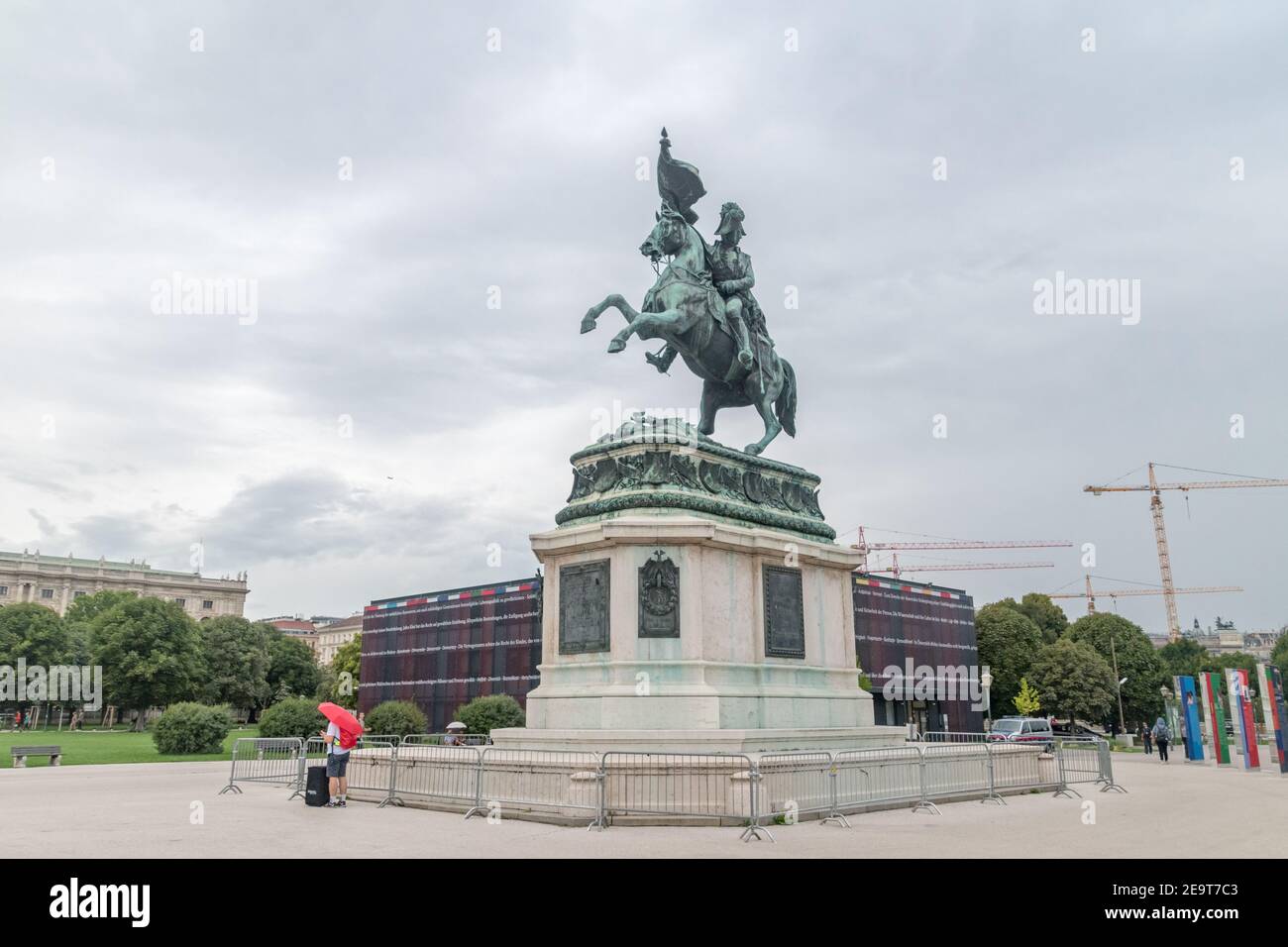 Vienna austria equestrian statue erzherzog hi-res stock photography and ...