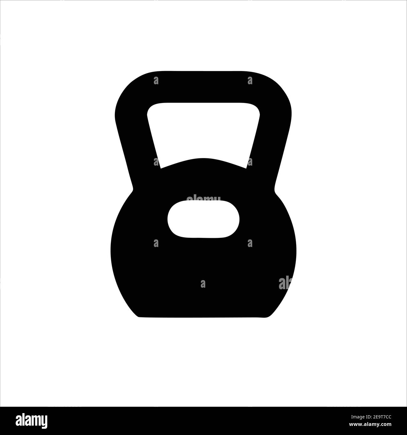 Barbell icon isolated on white background. Barbell icon simple sign ...