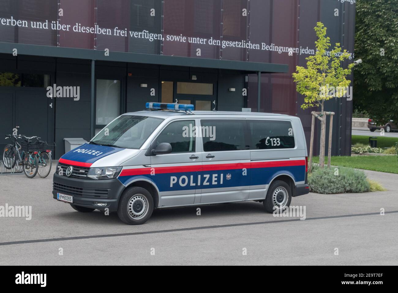Vienna, Austria - August 30, 2020: Austrian Polizei Police car ...