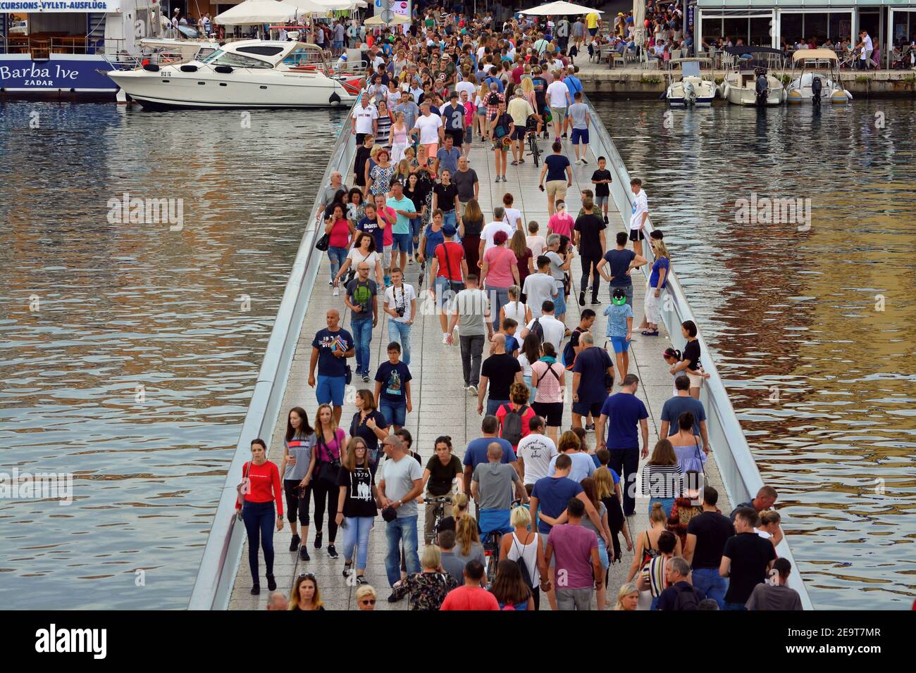 Pedestrian bridge in Zadar, Croatia Stock Photo - Alamy