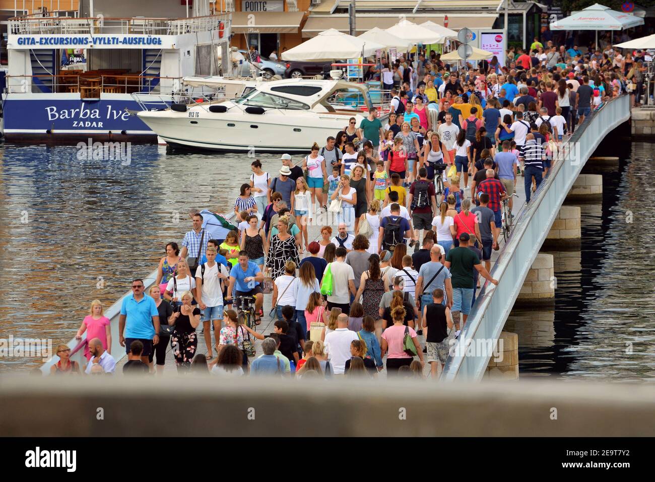 Pedestrian bridge in Zadar, Croatia Stock Photo - Alamy