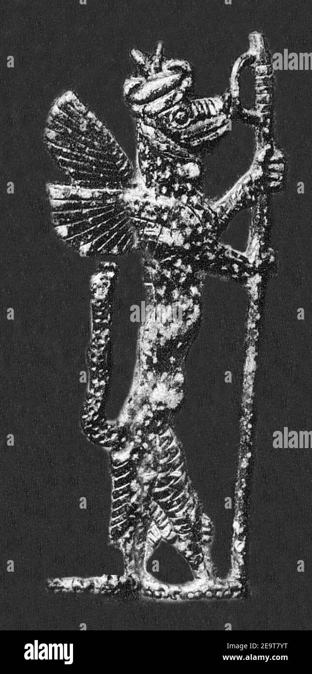 Mušḫuššu on a vase of Gudea, circa 2100 BCE Stock Photo - Alamy