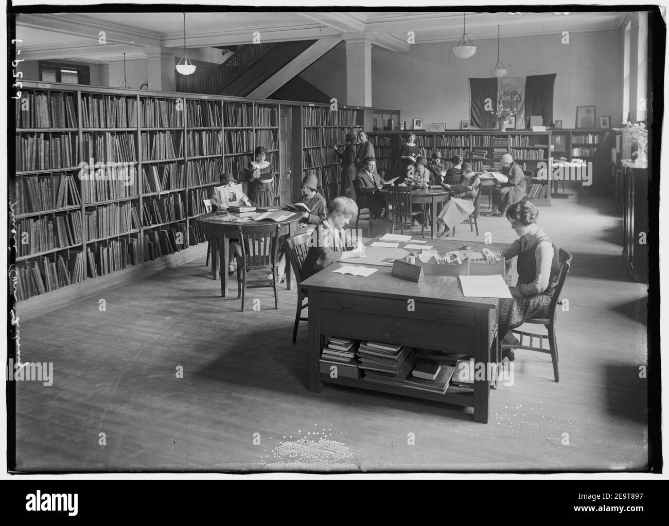 Music Room - Library - 58th St. (N.Y Stock Photo - Alamy