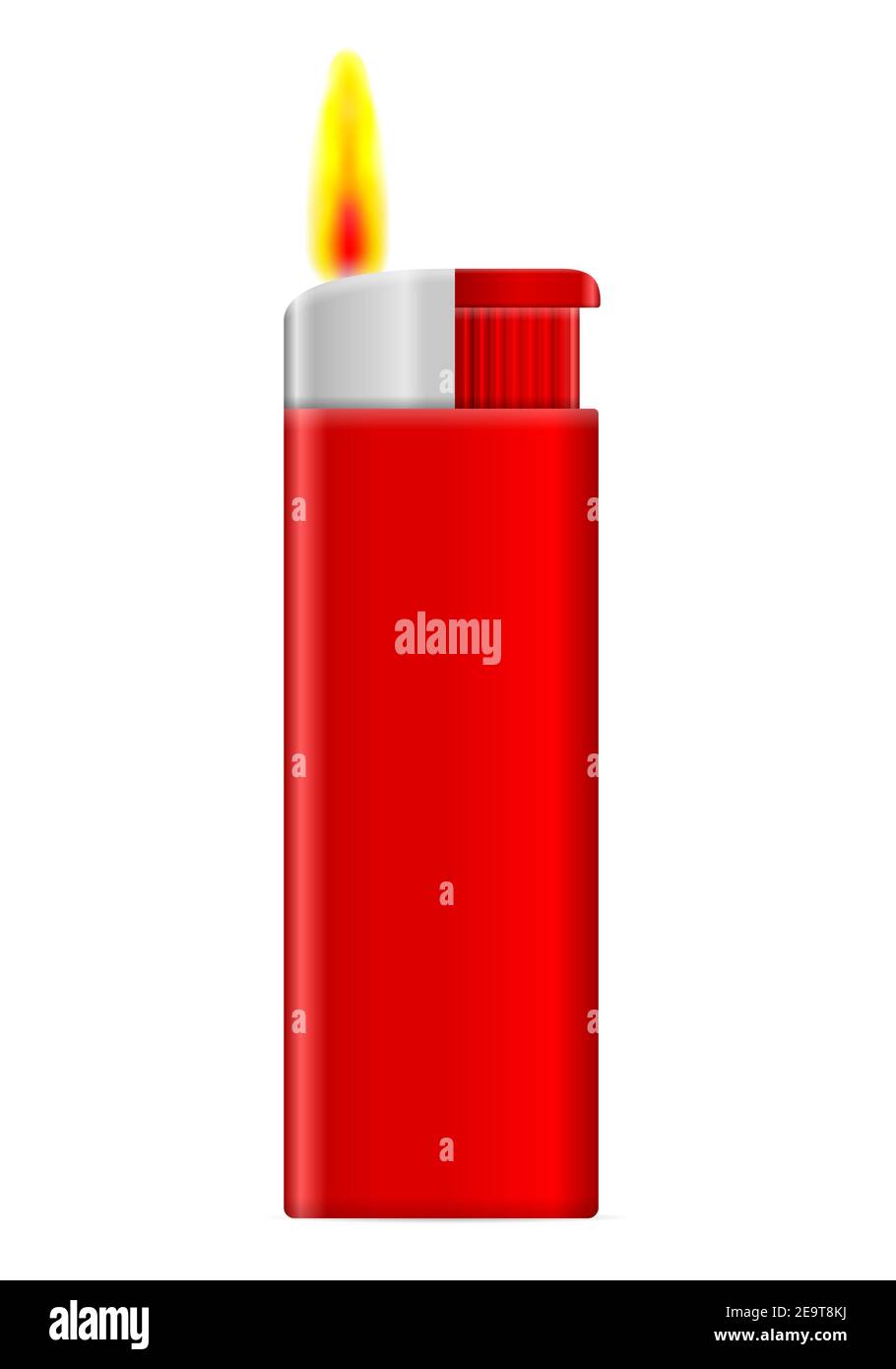 Lighter on a white background. Vector illustration Stock Photo - Alamy