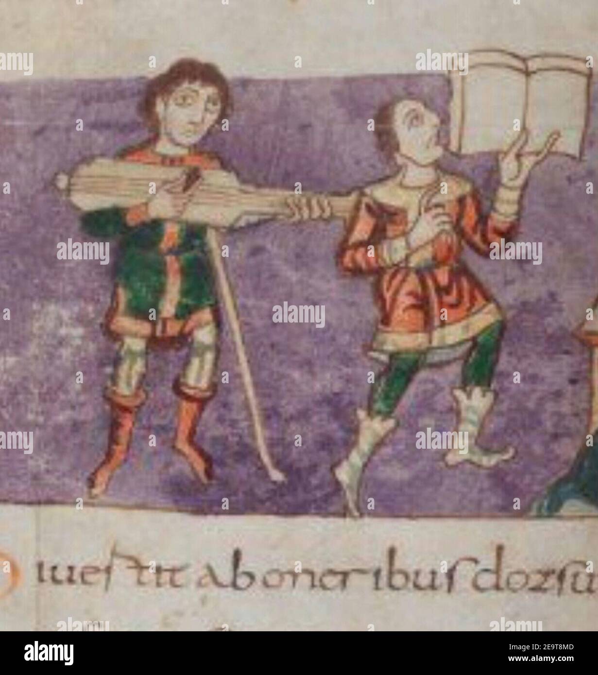 Musician playing a medieval cythara 7 Stock Photo - Alamy