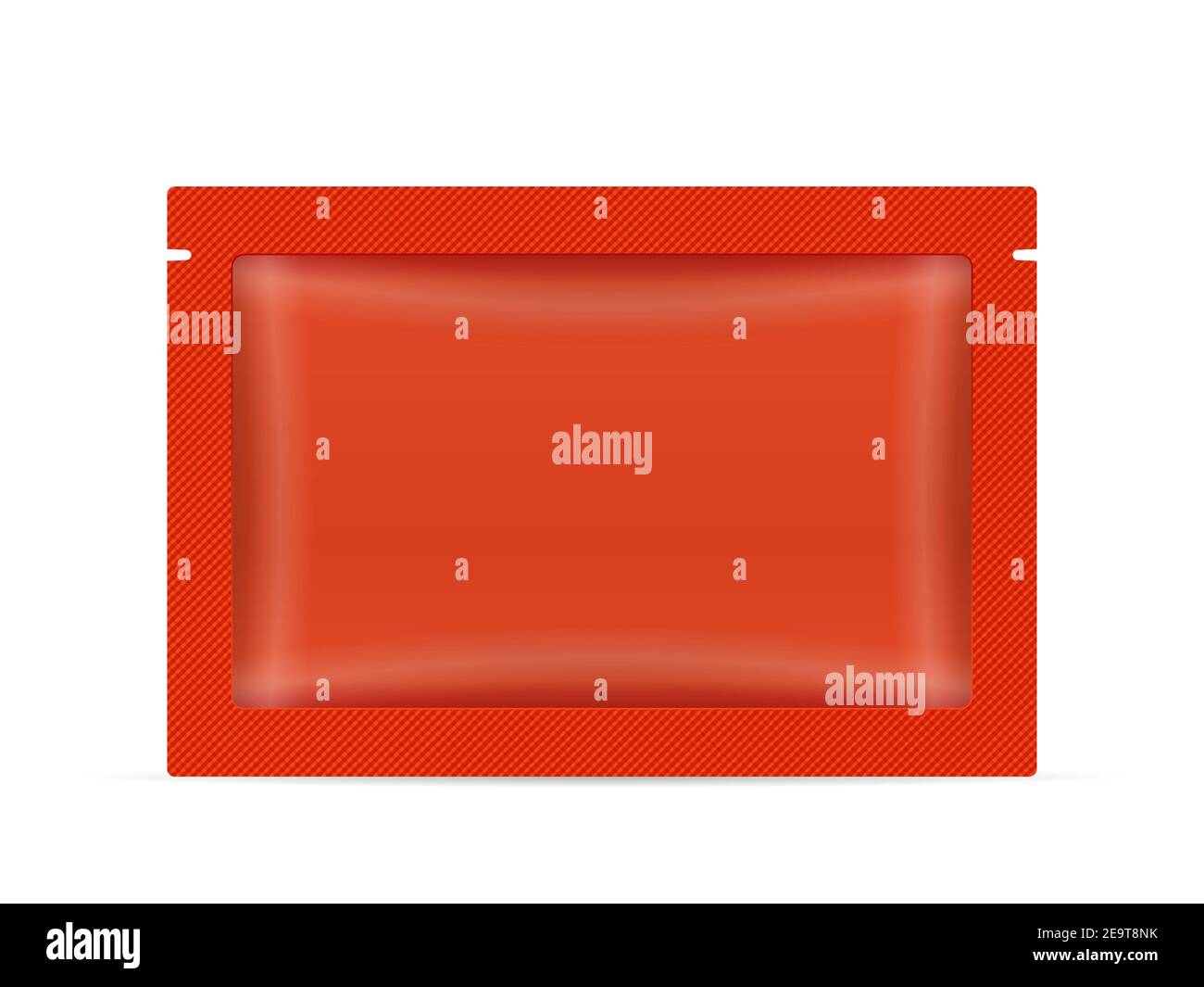 Sachet on a white background. Vector illustration Stock Photo - Alamy