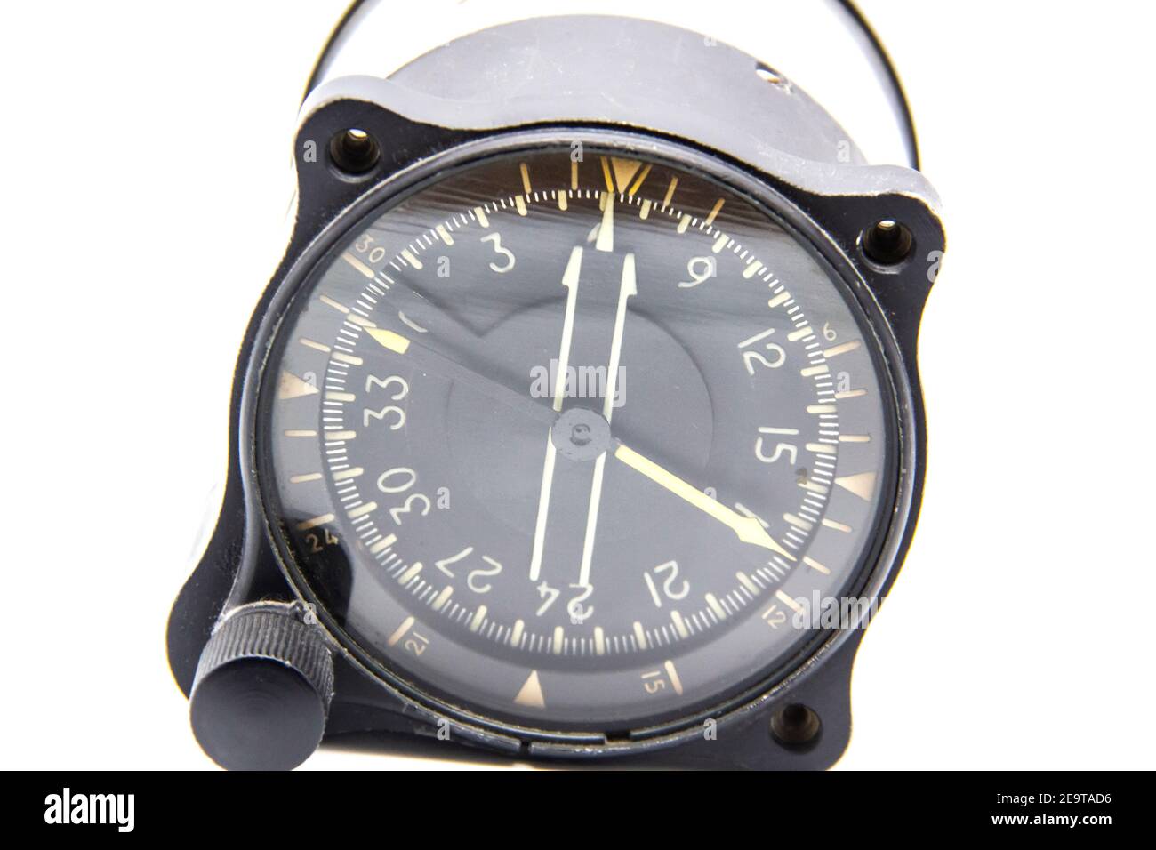 Combined flight instrument using on plane on the white background Stock ...