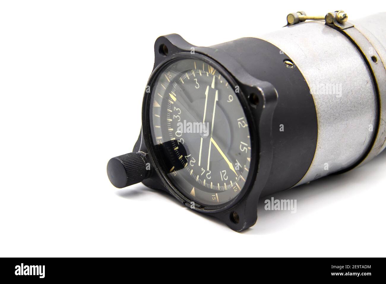 Combined flight instrument using on plane on the white background Stock ...