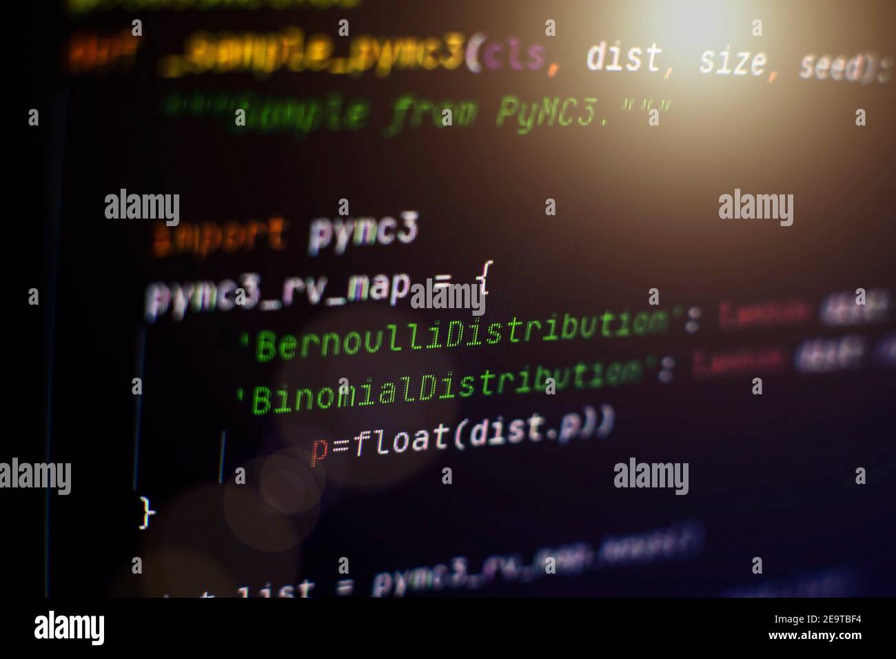Website HTML Code on the Laptop Display Closeup Photo. Information technology website coding ...