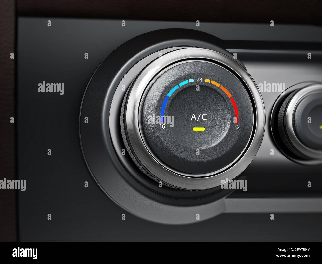 AC button of a modern car. 3D illustration Stock Photo - Alamy